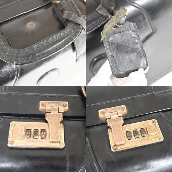 Cartier | Bags | Rare Cartier 2c Logo Briefcase Travel Hand Bag Leather ...